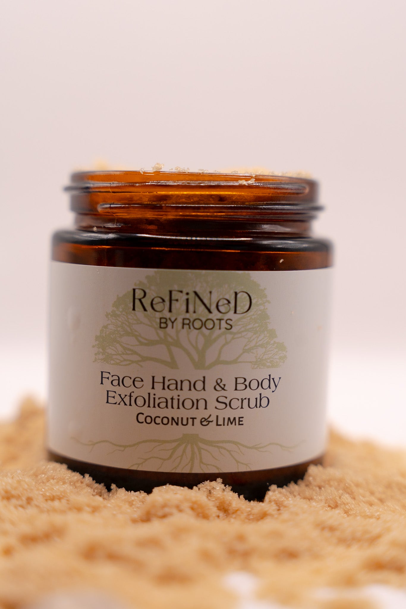 Face, Hand, & Body Exfoliation Scrub: COCONUT & LIME (4oz/150g ...